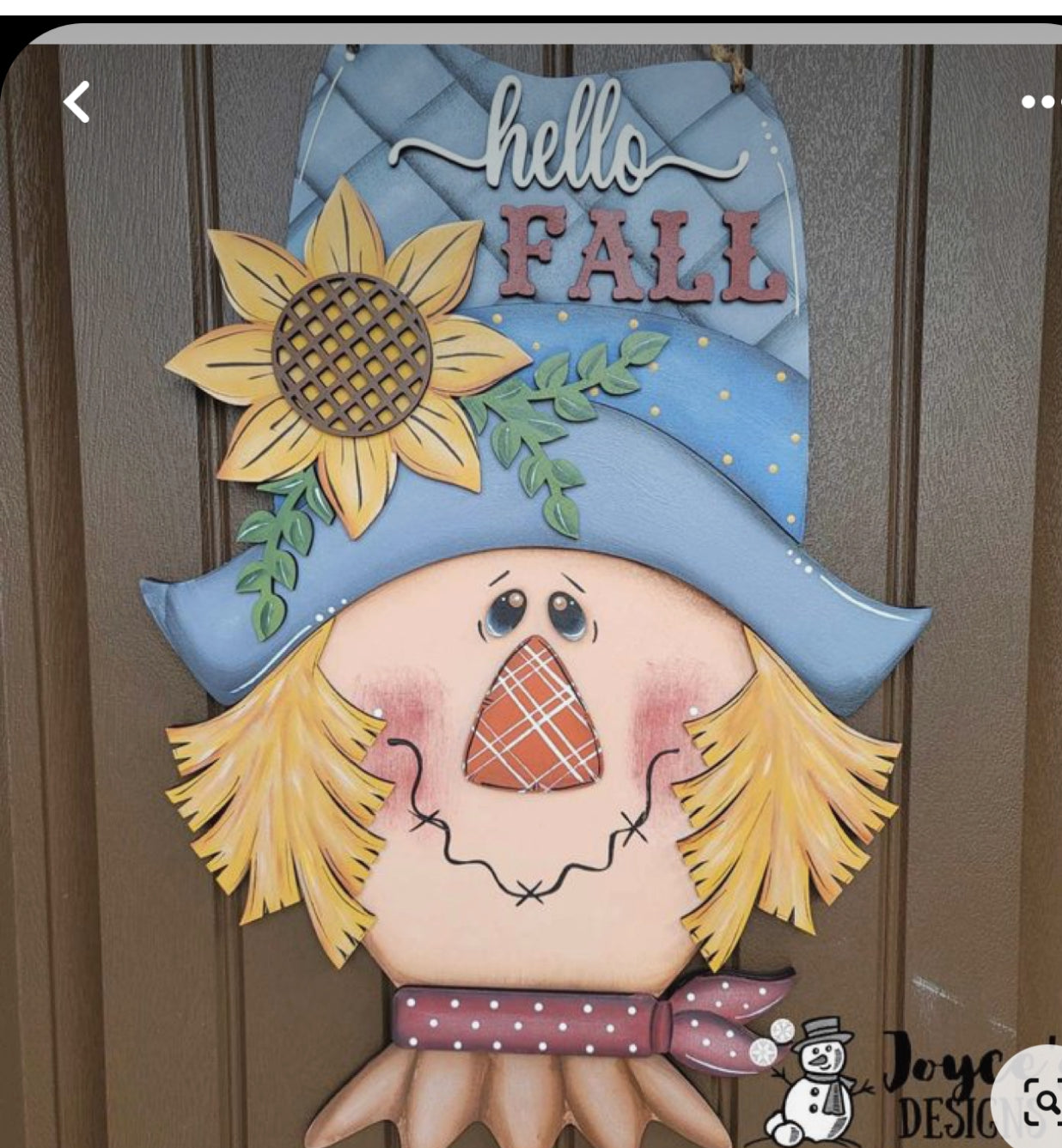 Hello Fall Scarecrow Door Hanger Destash – Bee'in Creative with Mis