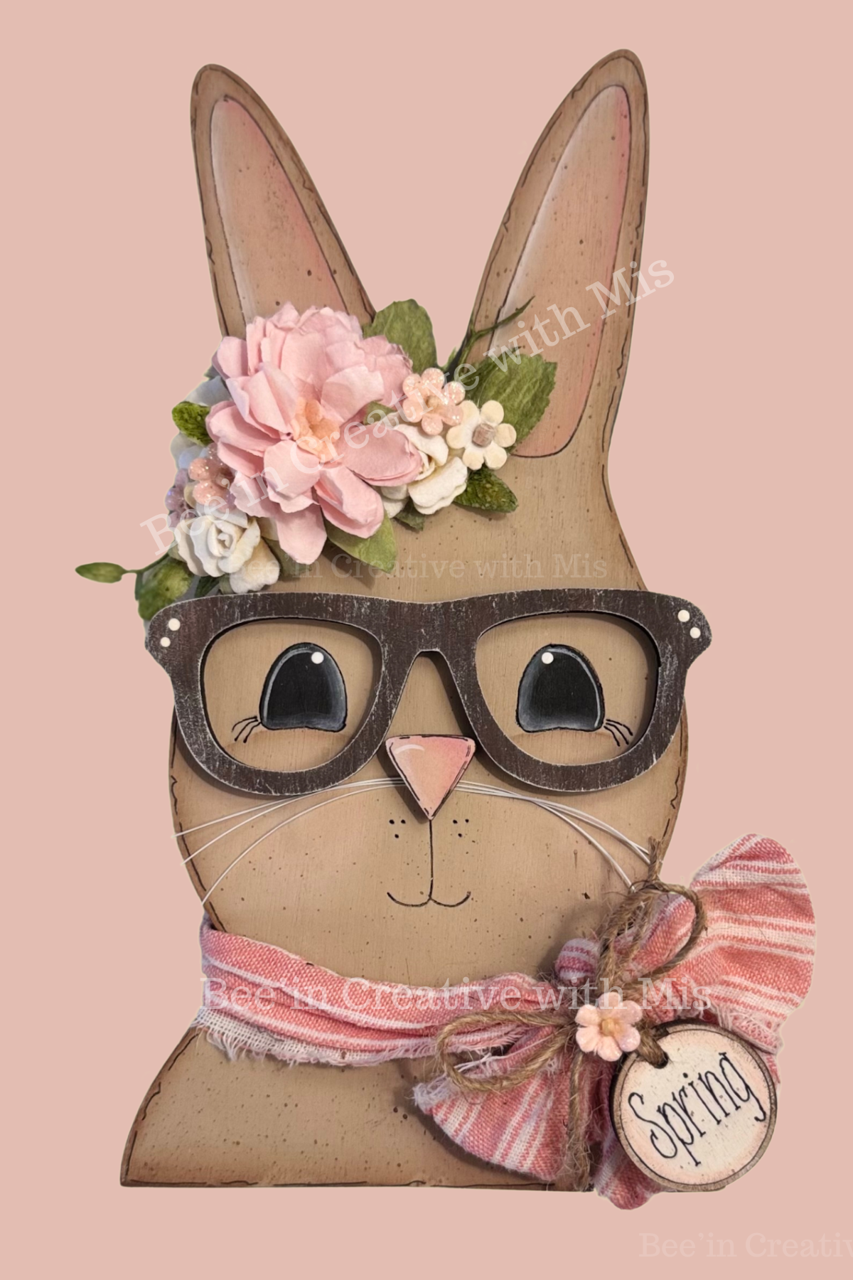 Unfinished Wood Hazel Mini Me stand Up Bunny Set – Bee'in Creative with Mis